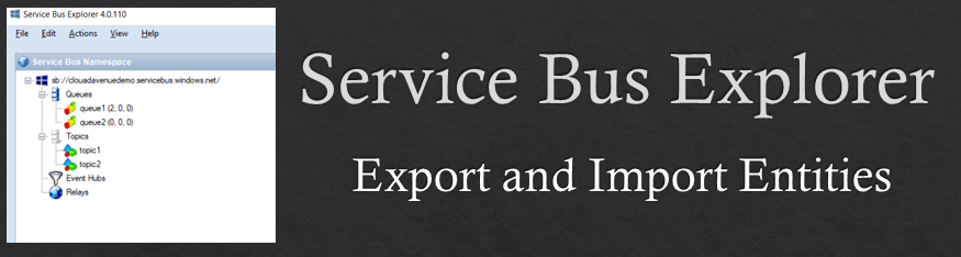 Export and Import entities with set configurations and Authorization ...